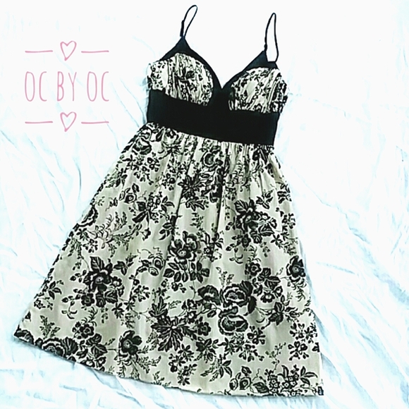 OC by Oleg Cassini | Dresses | Gothic Pin Up Swing Dress Floral Oc By ...